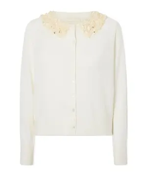 Ulla Johnson Embellished Merino Wool Cardigan