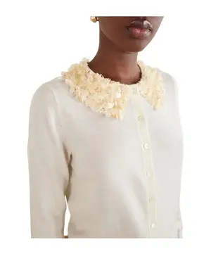 Ulla Johnson Embellished Merino Wool Cardigan