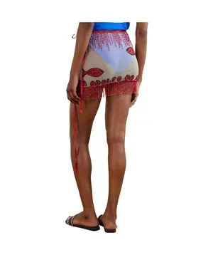 Staud Tassel Beaded Mesh Sarong