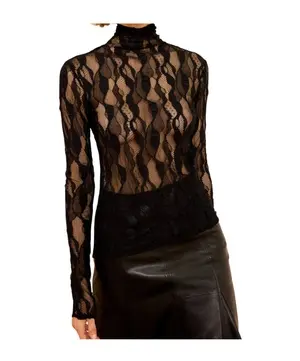 Ulla Johnson Mesh Lace Turtleneck