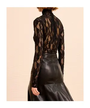 Ulla Johnson Mesh Lace Turtleneck