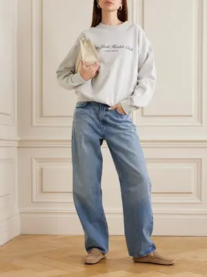 SPORTY  RICH Sporty & Rich Crewneck Sweatshirt With Lettering