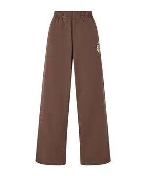 SPORTY  RICH Sporty & Rich Embroidered Cotton Knit Sweatpants