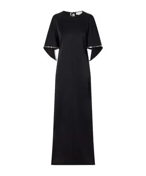 Stella McCartney Embellished Cape Sleeve Maxi Dress