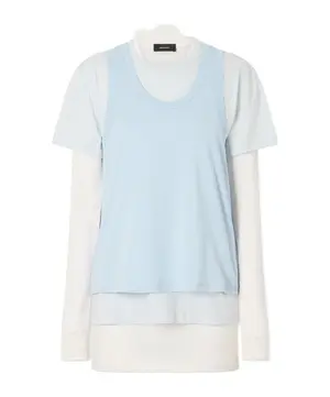 Wardrobe.NYC Layered Cotton-jersey T-shirt