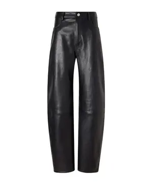 ARMA Leather Wide-leg Pants
