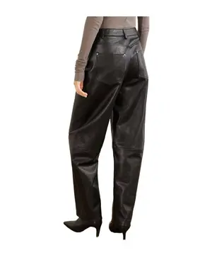 ARMA Leather Wide-leg Pants