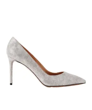 AQUAZZURA Purist 85 Metallic Leather Pumps