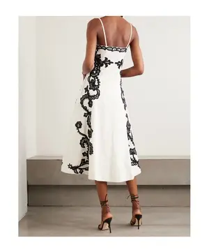 Ulla Johnson Miray Cami Embroidered Midi Dress