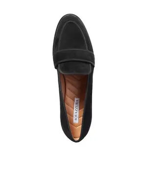 AQUAZZURA Grosgrain Trimmed Loafers