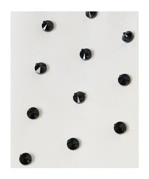Carolina Herrera Cropped Crystal-embellished Knitted Top