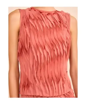 Ulla Johnson Bias Cut Chiffon Sleeveless Top