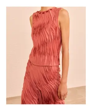 Ulla Johnson Bias Cut Chiffon Sleeveless Top