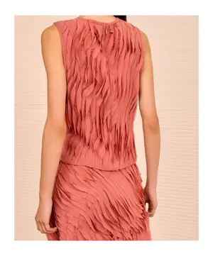Ulla Johnson Bias Cut Chiffon Sleeveless Top