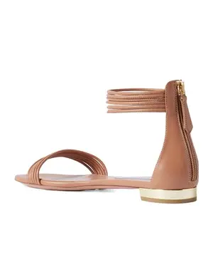 AQUAZZURA Solid Color Leather Sandals