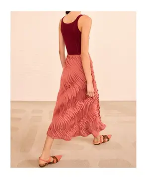Ulla Johnson Patchwork Midi Skirt
