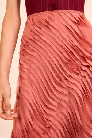 Ulla Johnson Patchwork Midi Skirt
