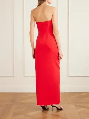 Alessandra Rich Strapless Bow-decorated Dress