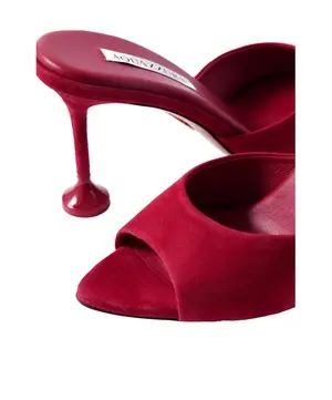 AQUAZZURA Suede Mules With Martini Heel