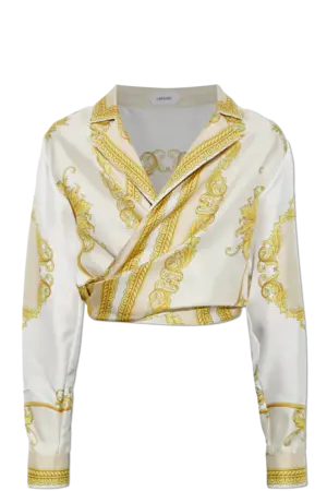 Versace Silk Shirt With An Asymmetric Cut
