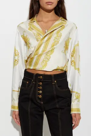Versace Silk Shirt With An Asymmetric Cut
