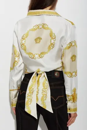 Versace Silk Shirt With An Asymmetric Cut
