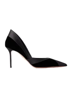AQUAZZURA Velvet And Satin Pumps