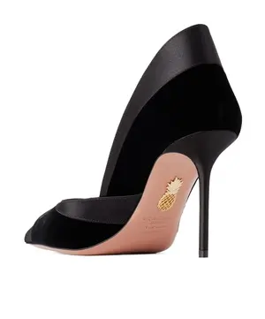 AQUAZZURA Velvet And Satin Pumps