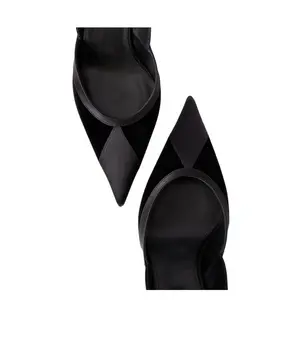 AQUAZZURA Velvet And Satin Pumps