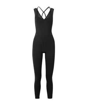 ERES Devi Tulle-trimmed Stretch-jersey Jumpsuit - Black