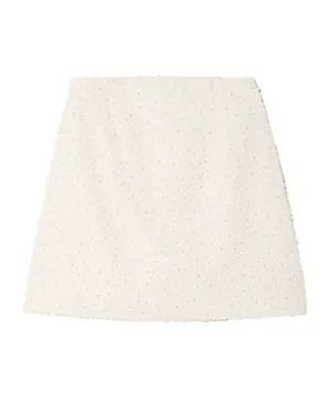 Carolina Herrera Embellished Wool-blend Crepe Mini Skirt