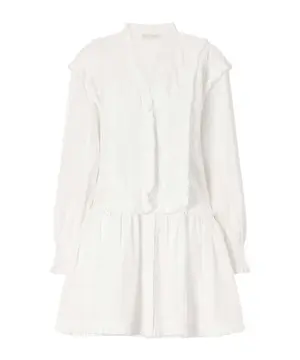 Ulla Johnson Beatrix Ruffled Cotton Mini Dress