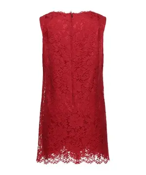 Dolce & Gabbana Lace V-neck Sleeveless Dress