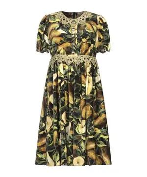 Dolce & Gabbana Velvet Ruched Dress