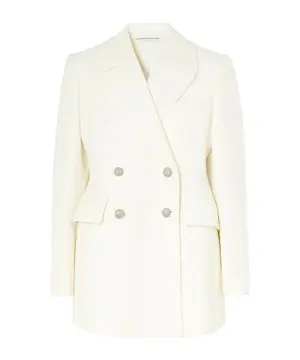 Alessandra Rich Double-breasted Wool Blazer