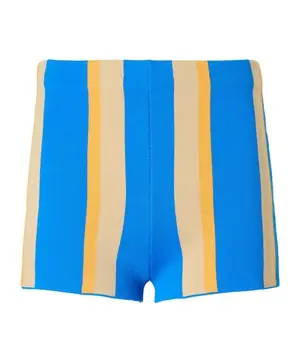 Staud Sunny Striped Shorts