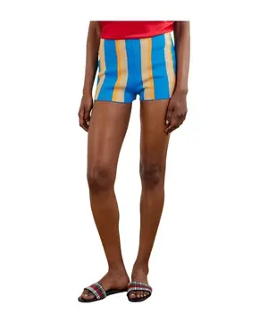 Staud Sunny Striped Shorts