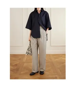 Wardrobe.NYC Short Sleeve Buttoned Shirt With Patch Pocket