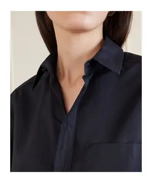 Wardrobe.NYC Short Sleeve Buttoned Shirt With Patch Pocket