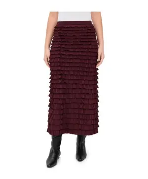 Ulla Johnson Layered Ruffle Midi Skirt