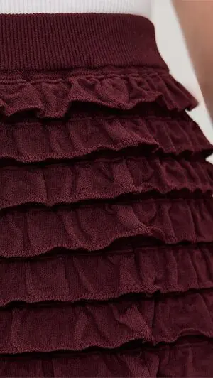 Ulla Johnson Layered Ruffle Midi Skirt