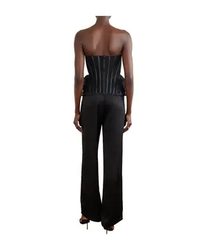 Carolina Herrera Strapless Tulle Bustier Top