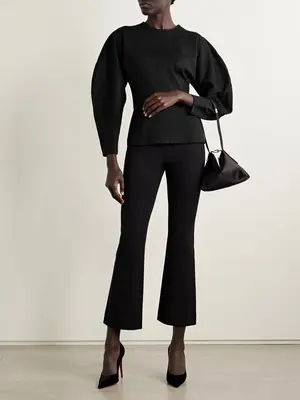 Carolina Herrera Arc Round Neck Top