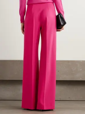 Carolina Herrera Diane Wool Blend Wide-leg Pants