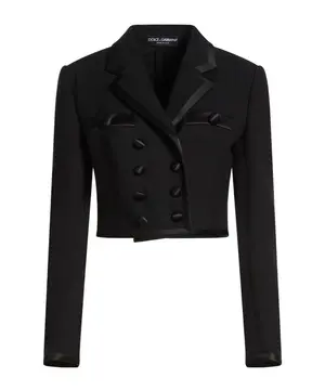 Dolce & Gabbana Double-breasted Blazer With Satin Trims