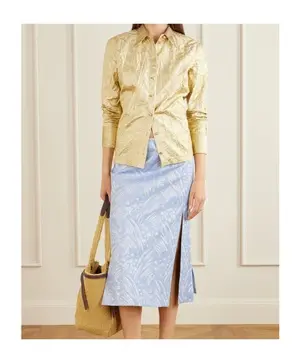 Tory Burch Crushed Silk Shirt