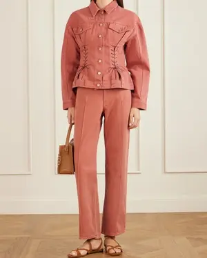 Ulla Johnson Lace-up Detail Tailored Jacket