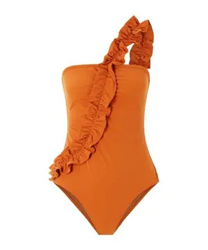 Ulla Johnson One-shoulder Ruffled Swimsuit