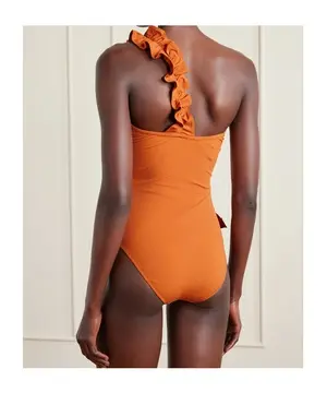 Ulla Johnson One-shoulder Ruffled Swimsuit