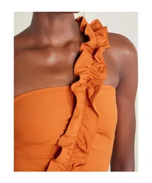 Ulla Johnson One-shoulder Ruffled Swimsuit
